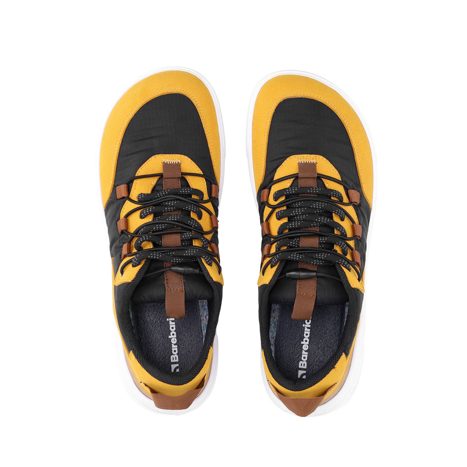 Barefoot Sneakers Barebarics Revive - Golden Yellow & Black | Barebarics