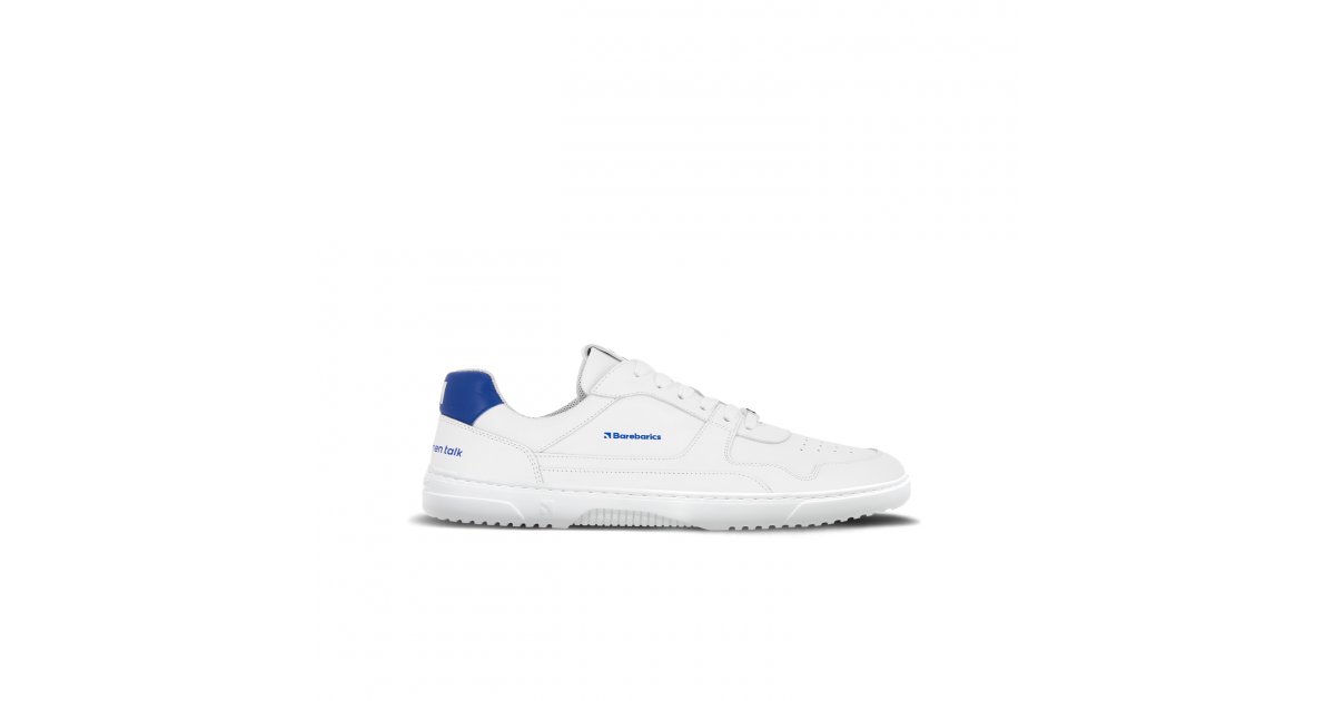 Barefoot Sneakers Barebarics Zing - Brave Men Talk - White & Blue ...