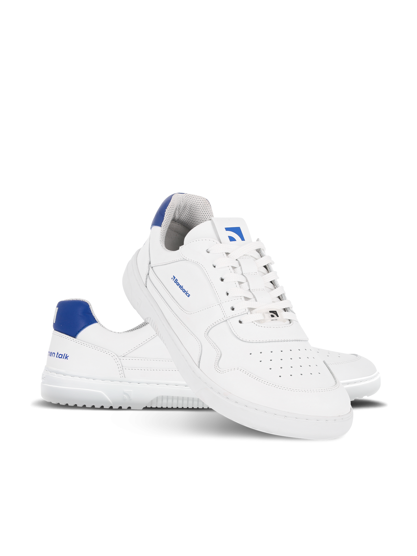Barefoot tornacipő Barebarics Zing - Brave Men Talk - White & Blue | Be ...