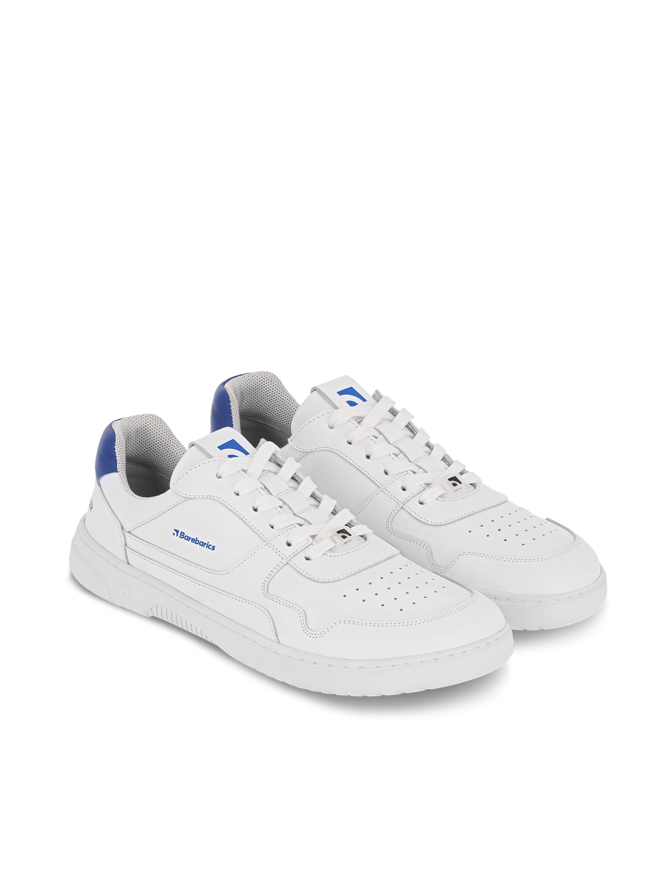 Barefoot Sneakers Barebarics Zing - Brave Men Talk - White & Blue | Be ...