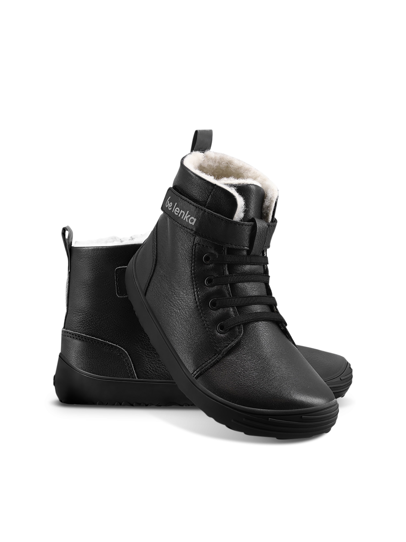 Winter barefoot boots Be Lenka Winter Kids - All Black | Be Lenka