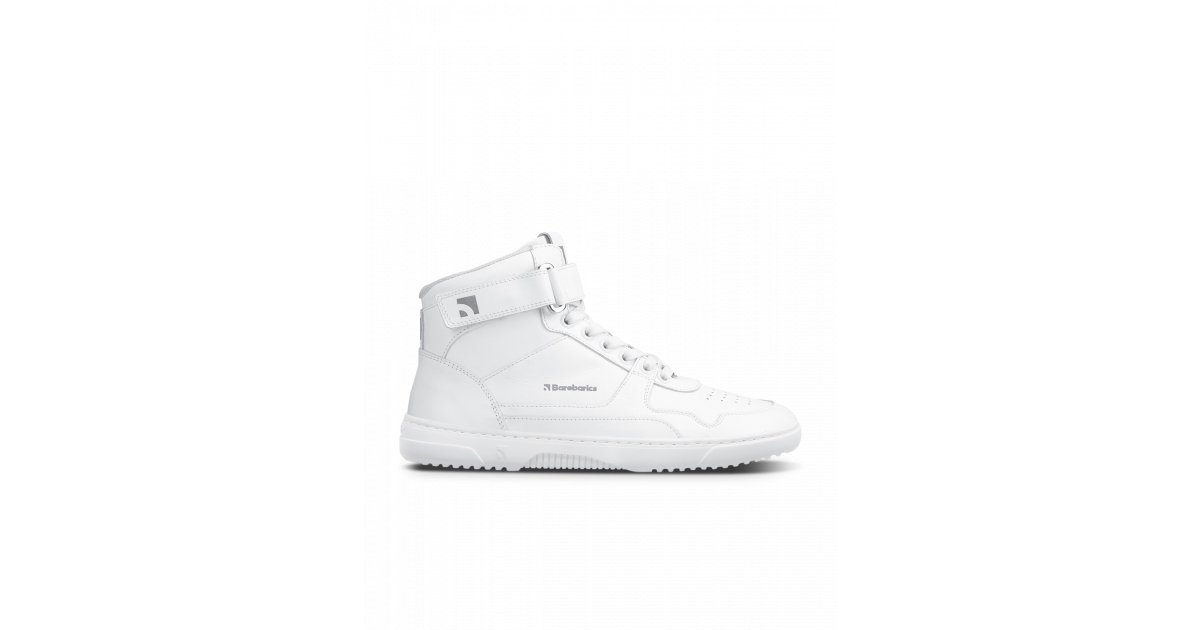 Barefoot Sneakers Barebarics Zing - High Top - All White | Be Lenka