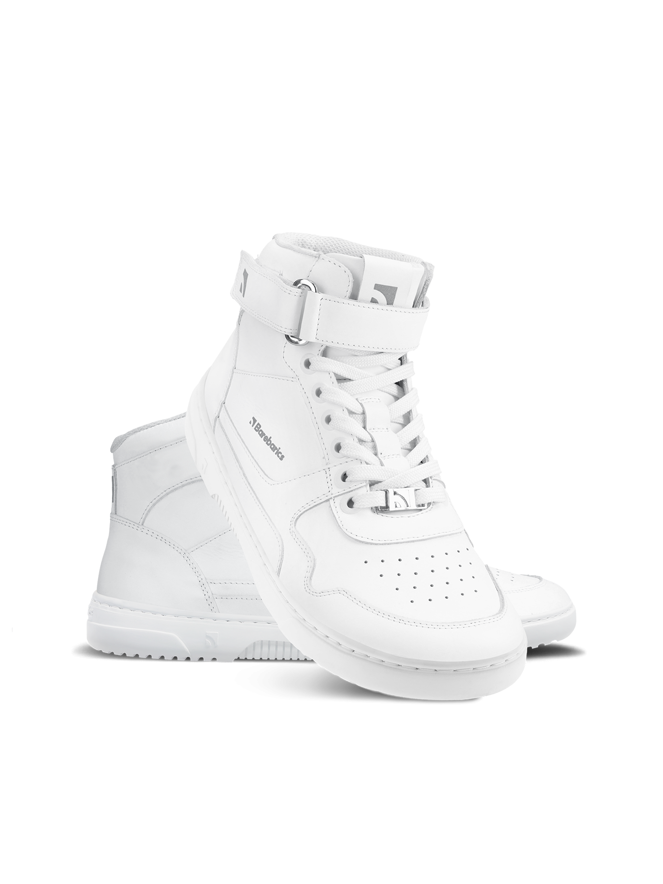 Barefoot Sneakers Barebarics Zing - High Top - All White | Be Lenka
