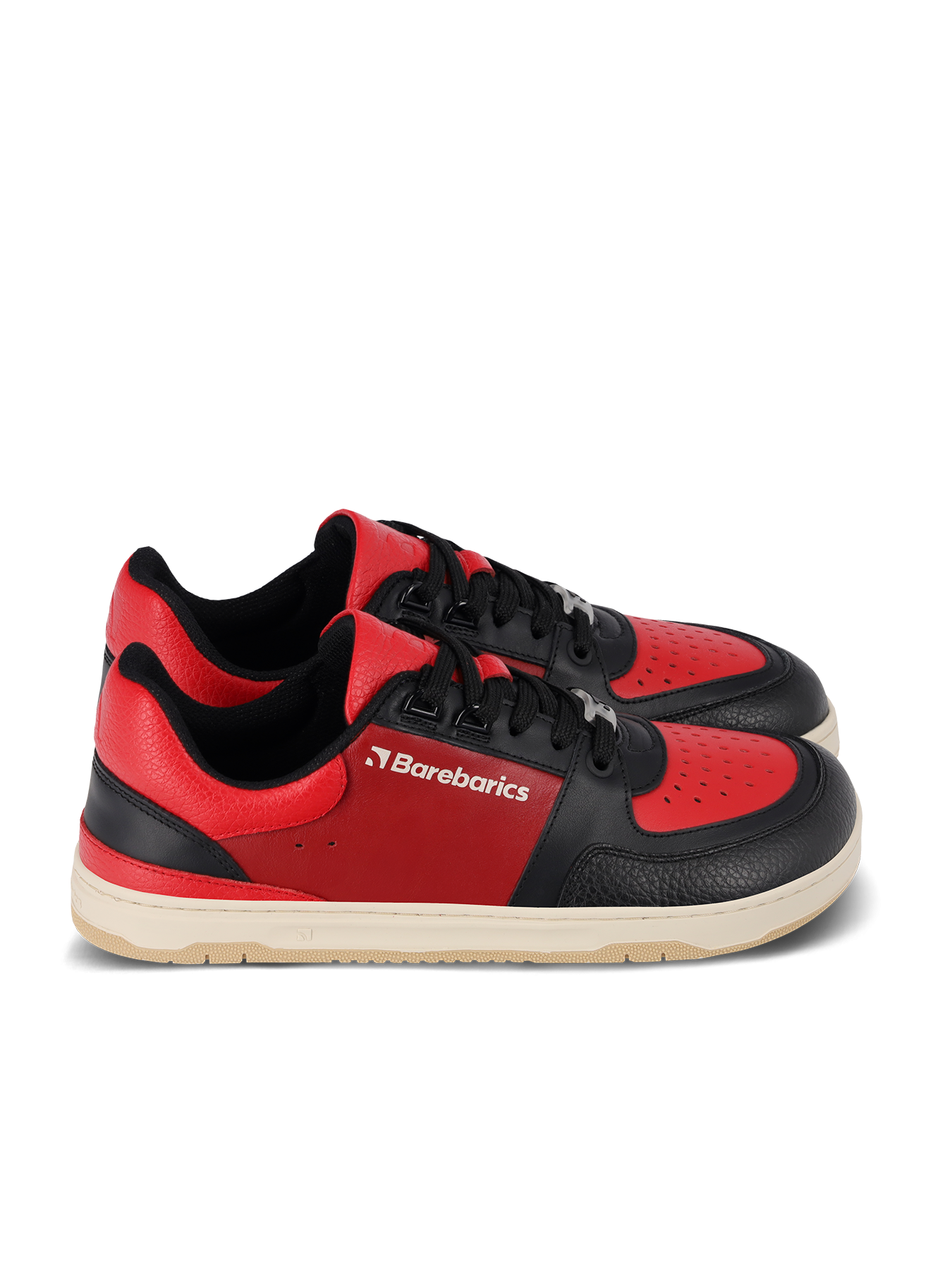 Barefoot Sneakers Barebarics Wave - Black & Red | Be Lenka