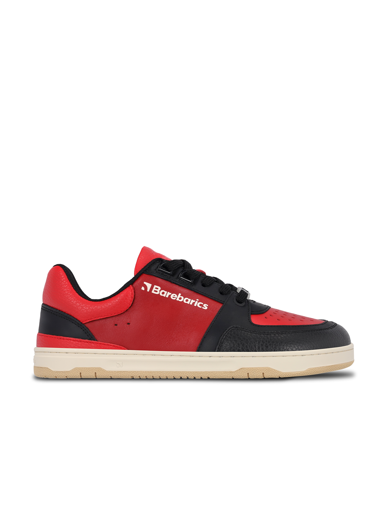 Barefoot Sneakers Barebarics Wave - Black & Red | Be Lenka