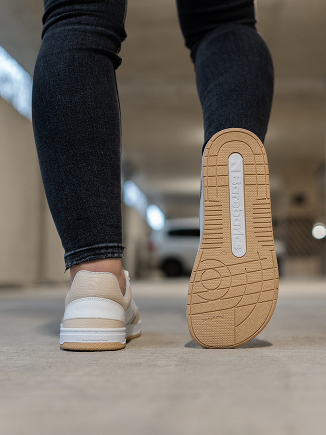 Barefoot Sneakers Barebarics Wave - White & Beige | Be Lenka