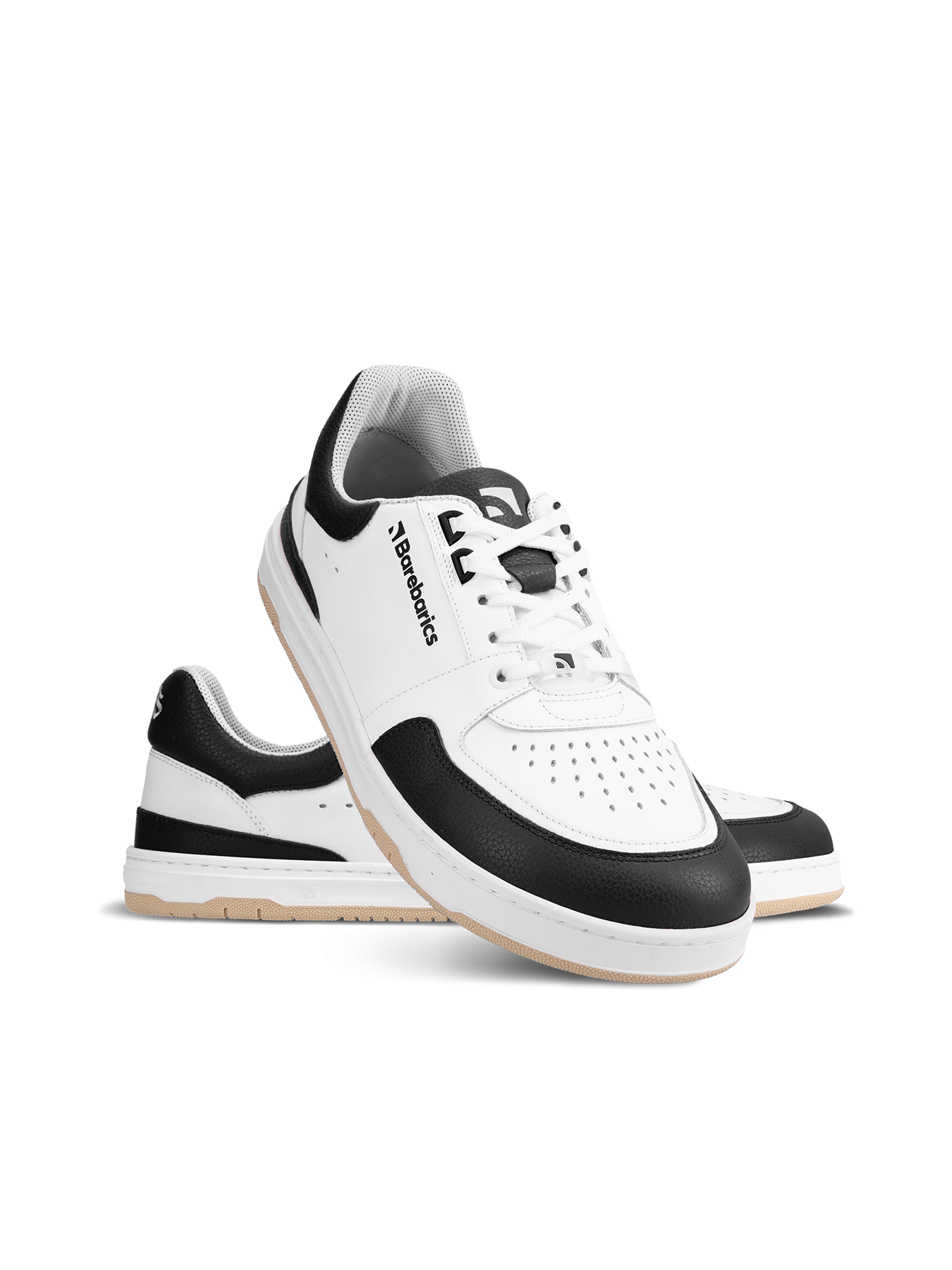 Barefoot Sneakers Barebarics Wave - White & Black | Be Lenka