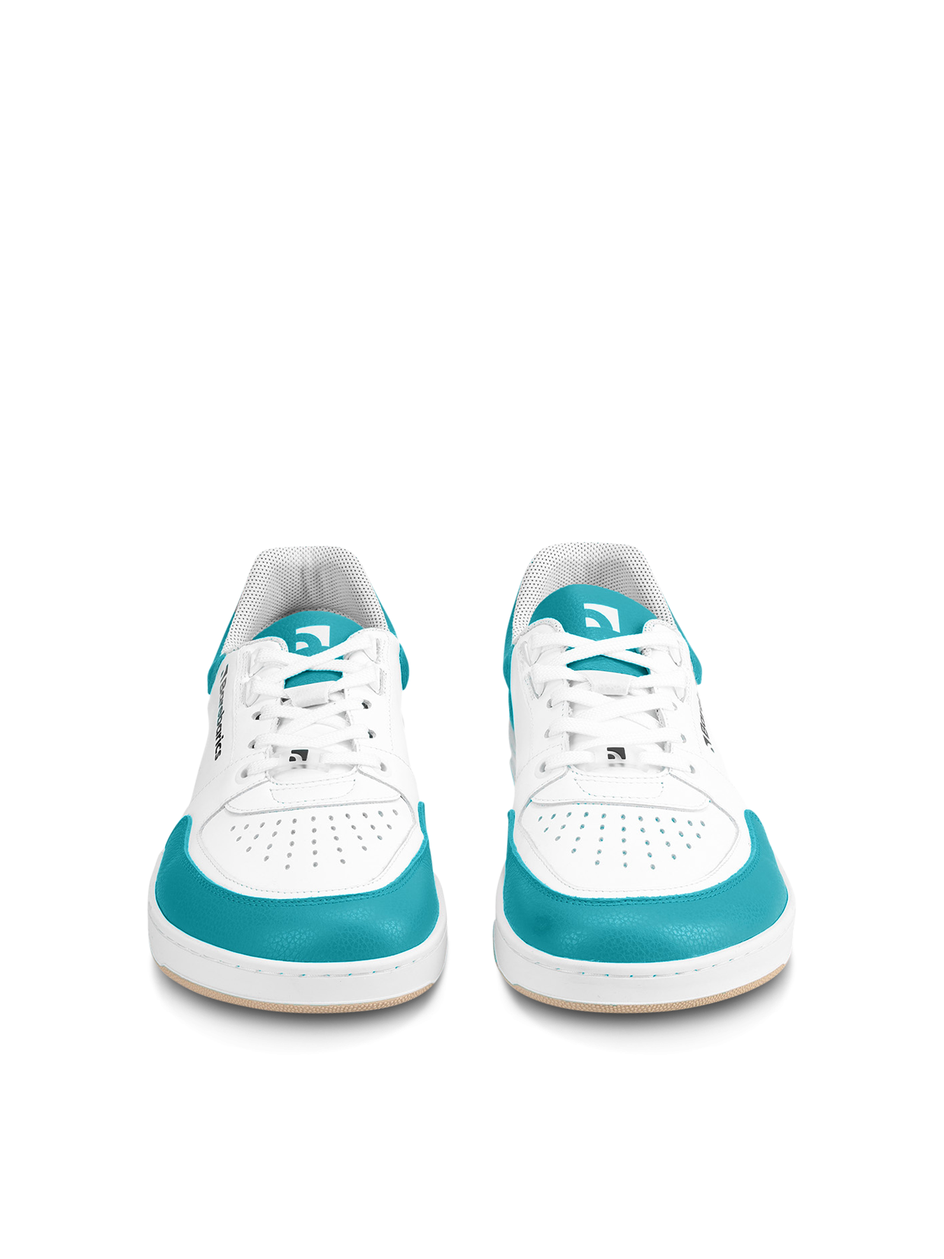 Barefoot Sneakers Barebarics Wave - White & Dark Turquoise | Be Lenka