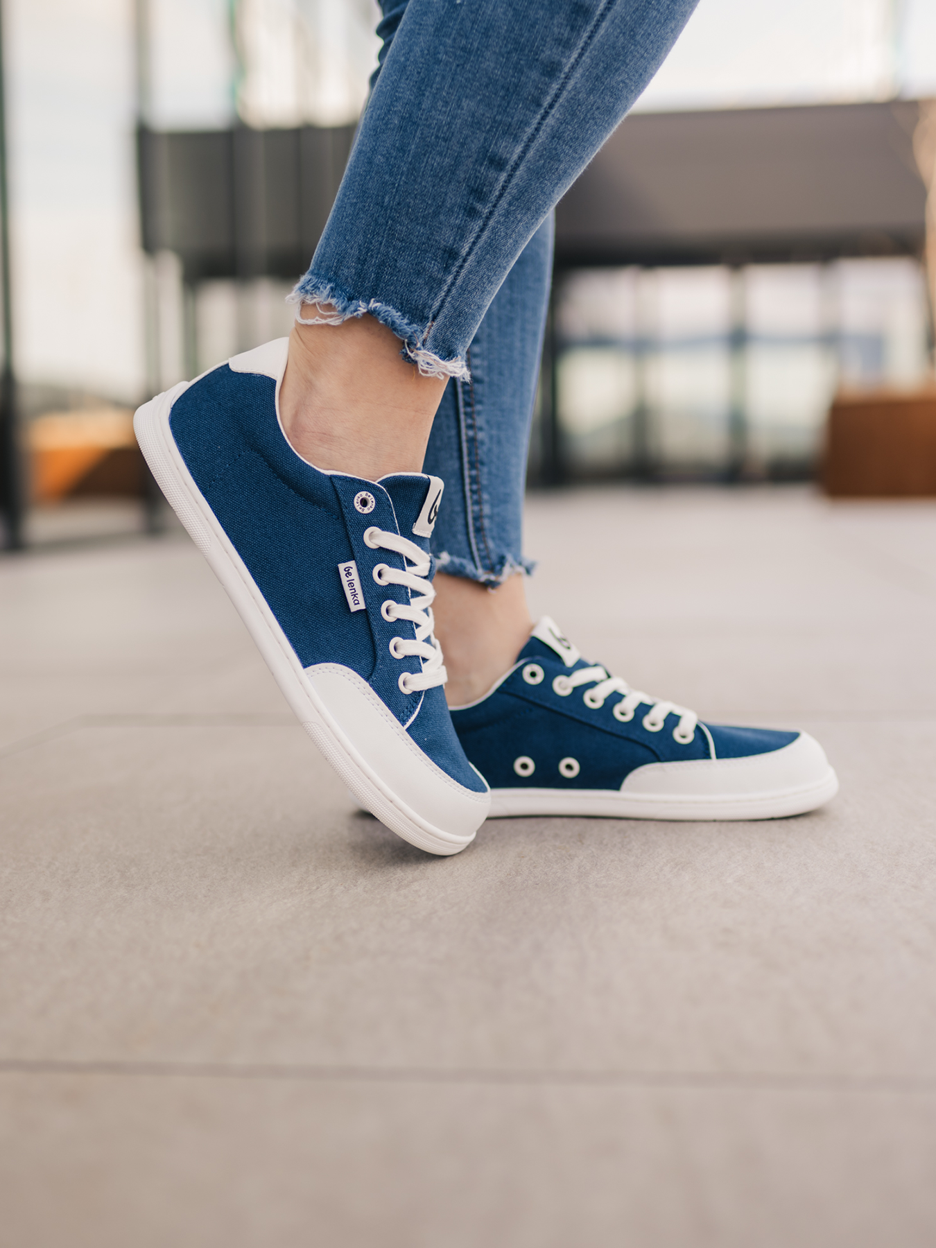 Barefoot Sneakers Be Lenka Rebound - Dark Blue & White | Be Lenka