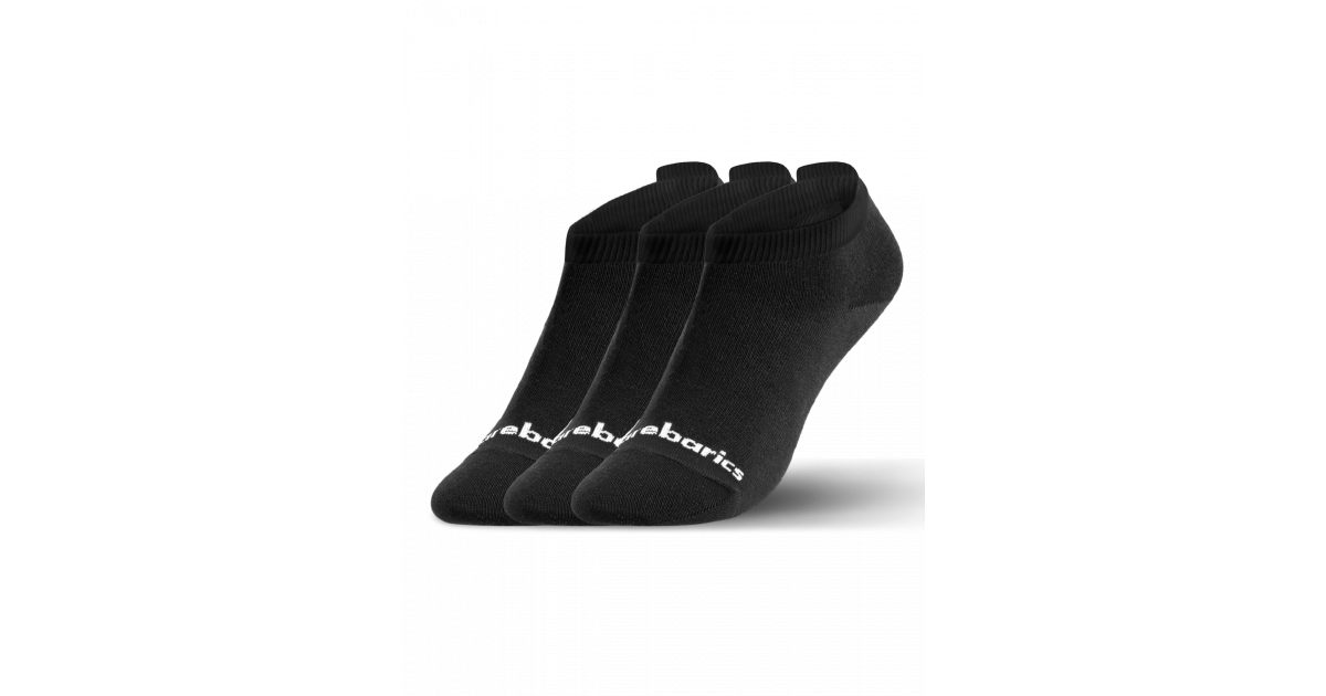 Barebarics - Barefoot Ponožky - Low-cut - Black - 3 pack | Be Lenka