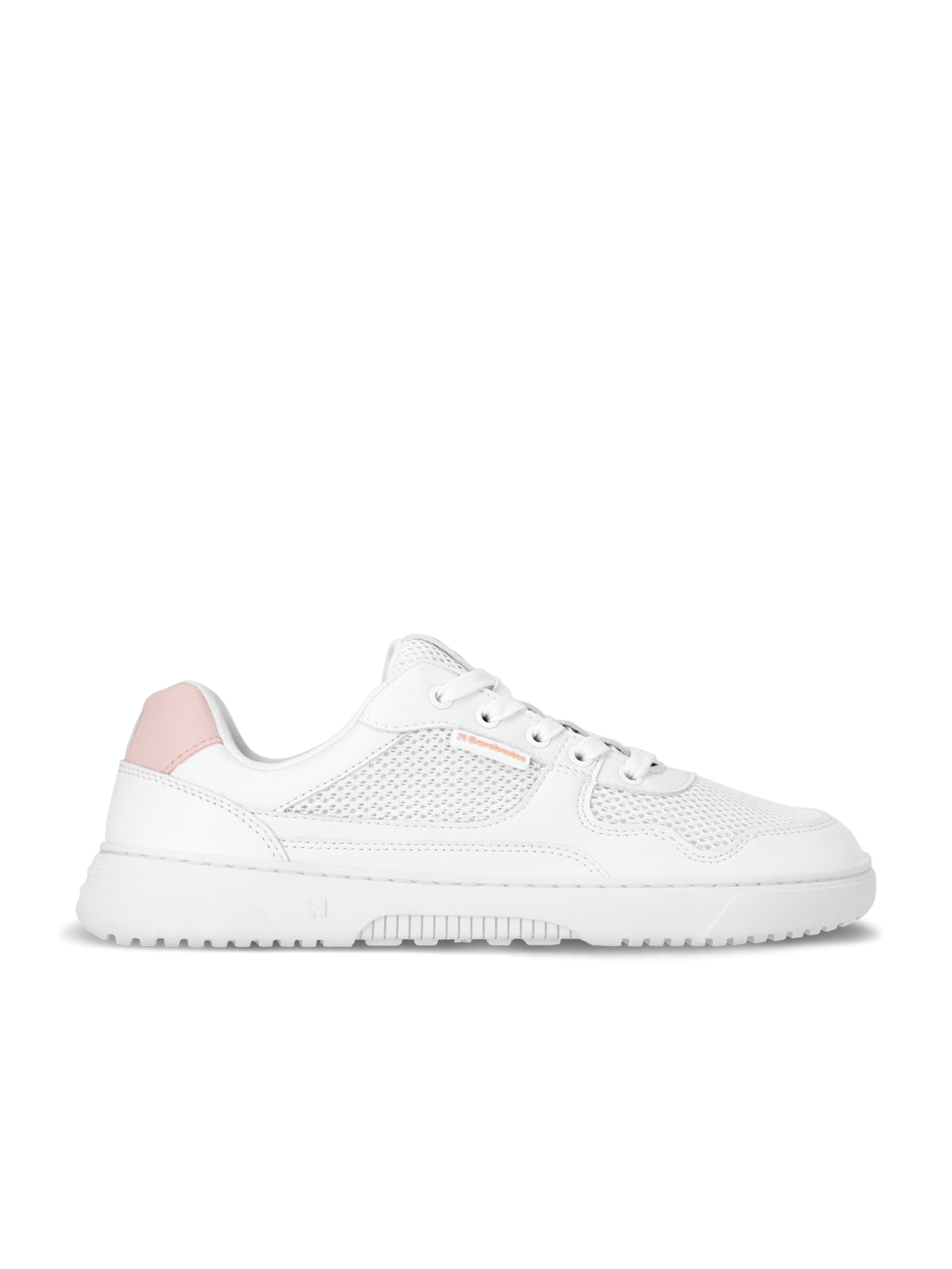 Barefoot Sneakers Barebarics Zing - Fresh - White & Coral Pink | Be Lenka
