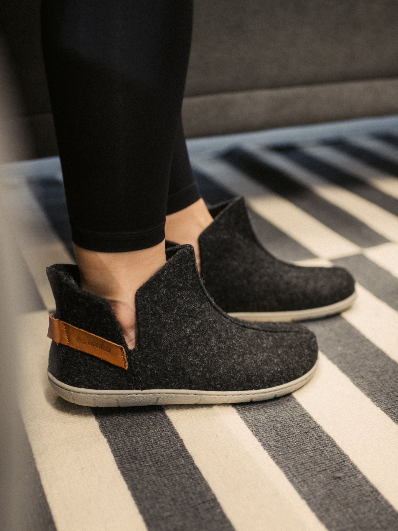 Barefoot slippers Be Lenka Chillax - Ankle-cut - Black | Be Lenka