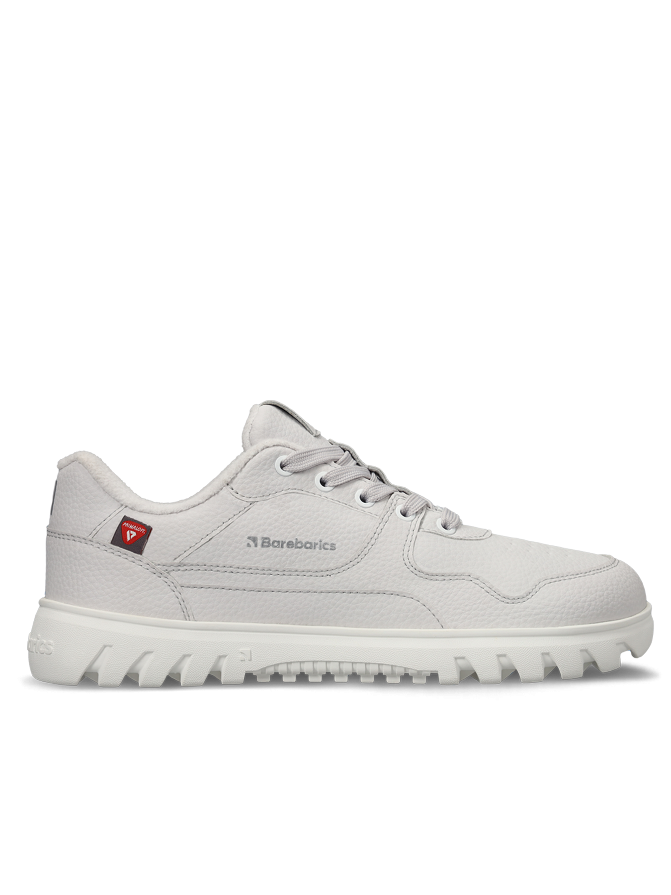 Barefoot Sneakers Barebarics Zing Frost - Light Grey & White | Be Lenka