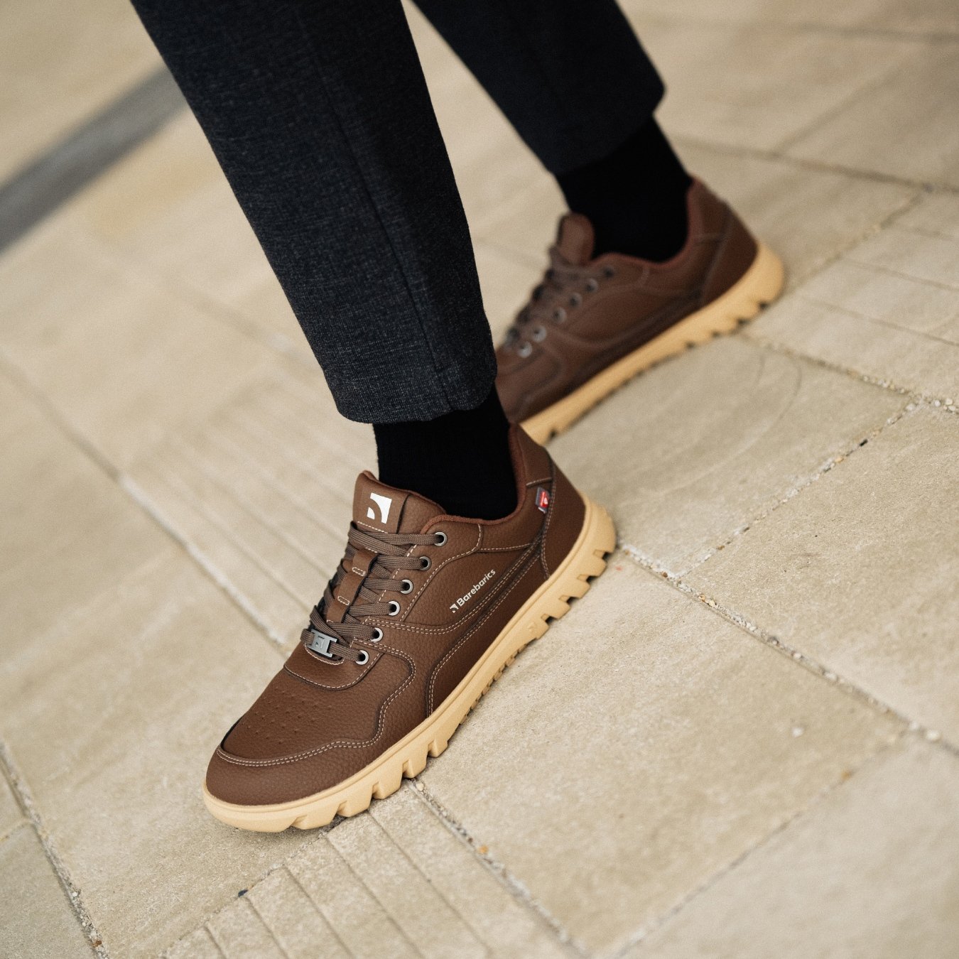 Barefoot Sneakers Barebarics Zing Frost - Dark Brown | Barebarics