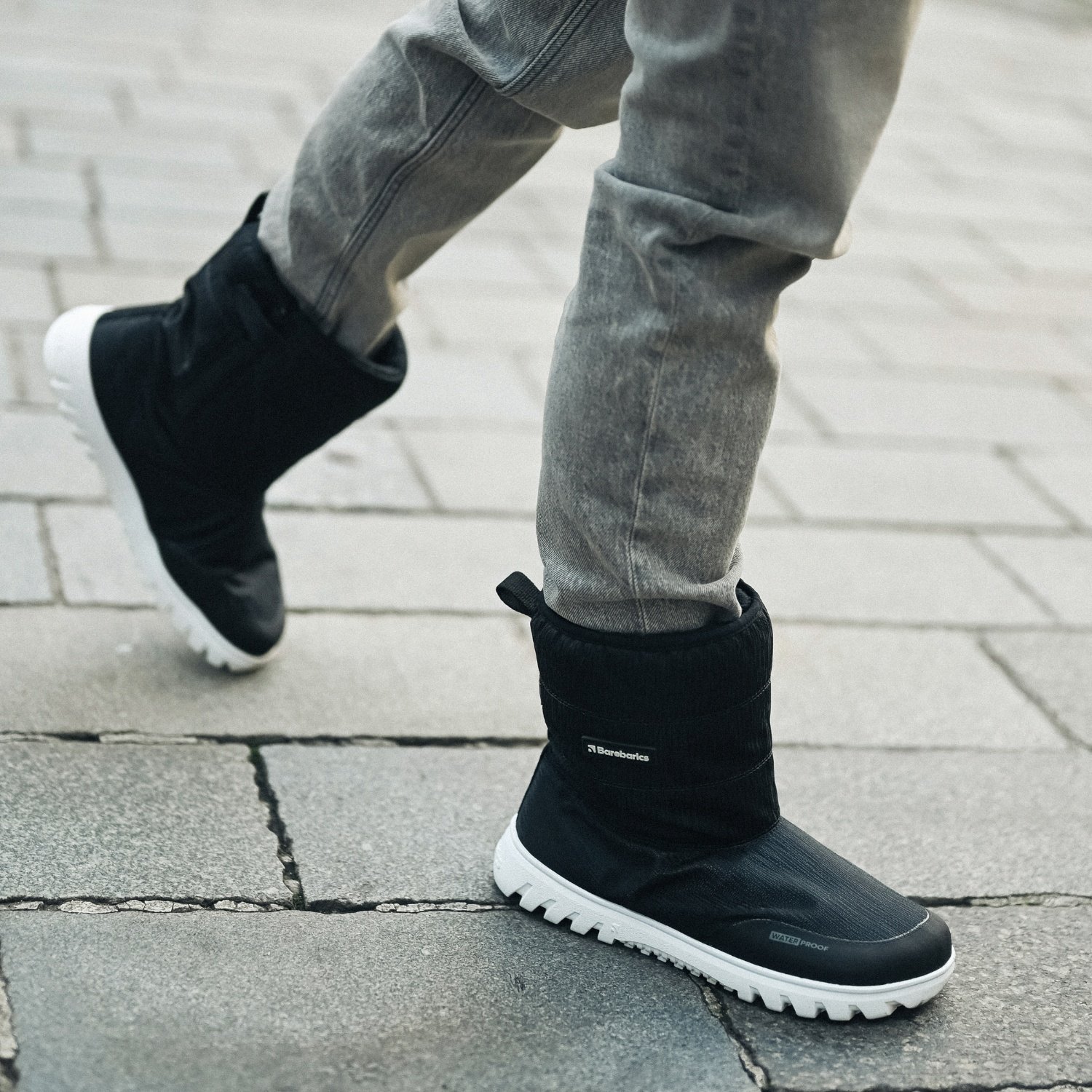 Barefoot Winter Boots Barebarics PolarStride - Black | Barebarics