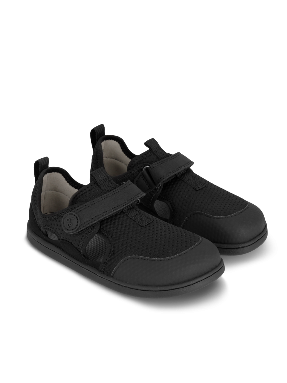 Kids' barefoot sandals Zest Preschool - All Black | Be Lenka