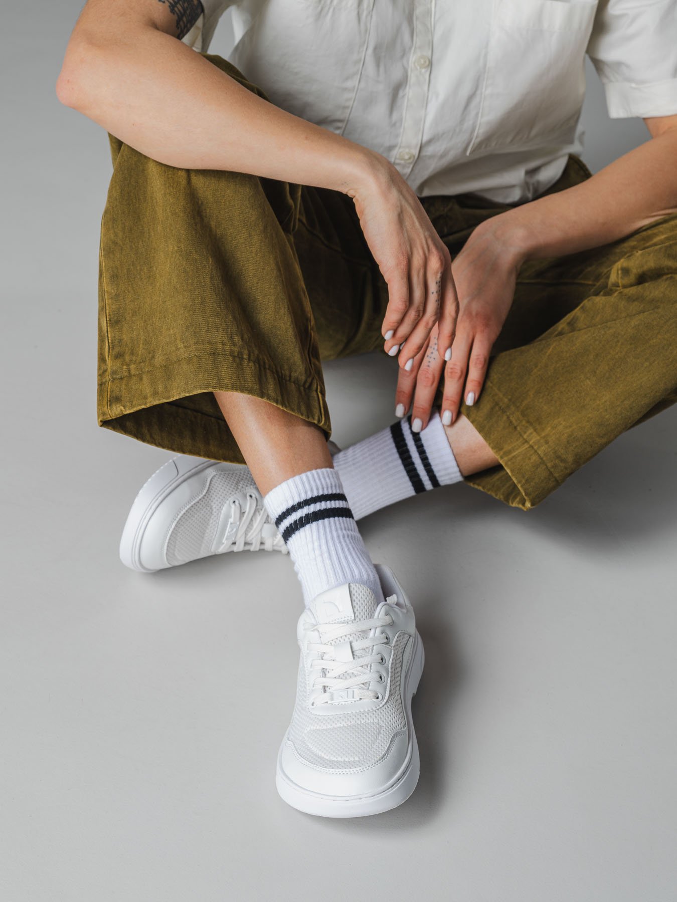 Barefoot Sneakers Barebarics Vaporo - All White | Be Lenka